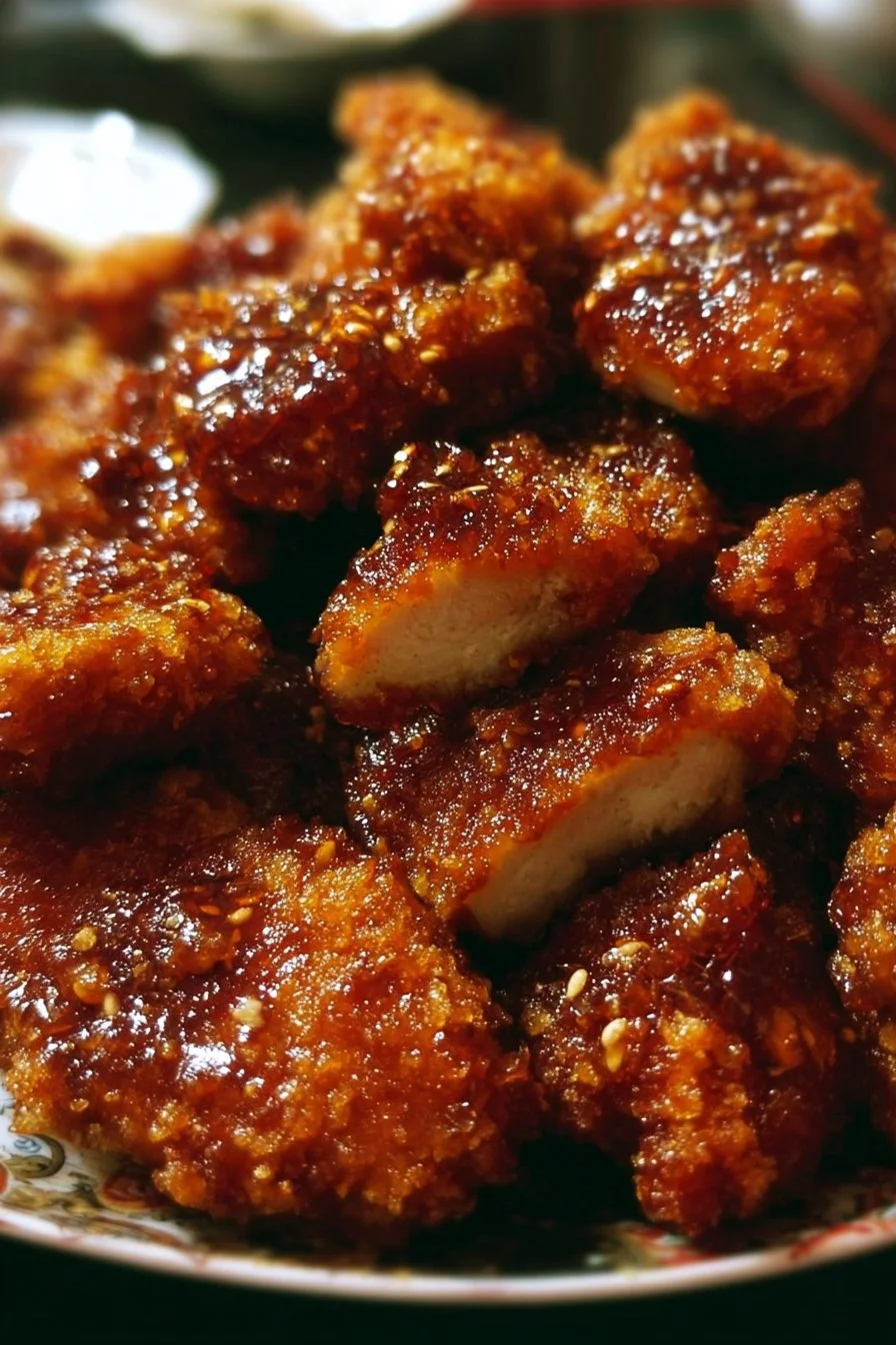 Baked Crunchy Hot Honey Chicken