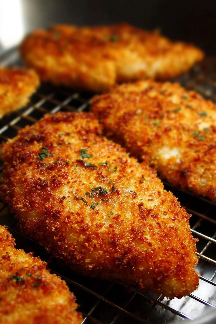 Crispy Panko Crusted Chicken Breasts
