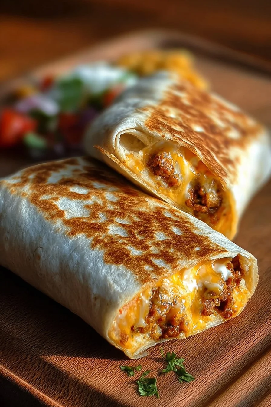 Irresistible Easy Grilled Cheese Burrito